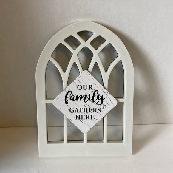 Wall Decor | Arch Window Shaped Wall Plaque | Poshmark